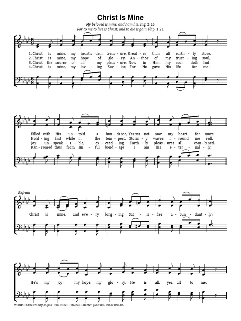 Christ is Mine | PDF