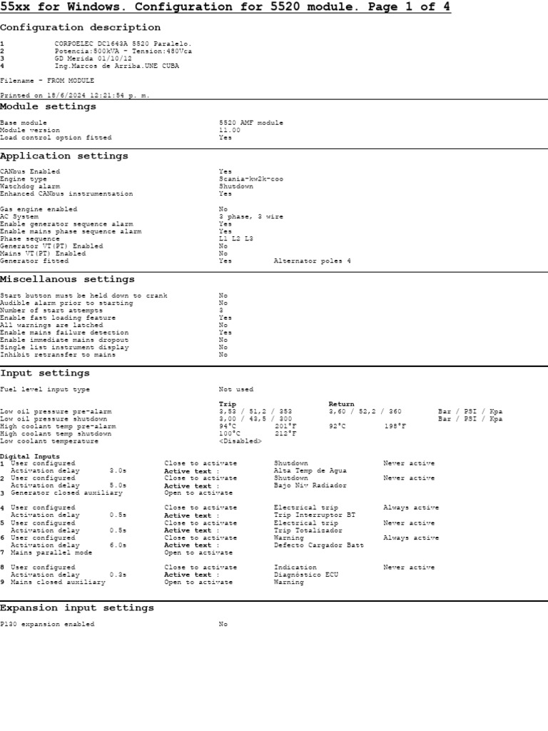 dse 5510 | PDF | Mains Electricity | Electric Generator