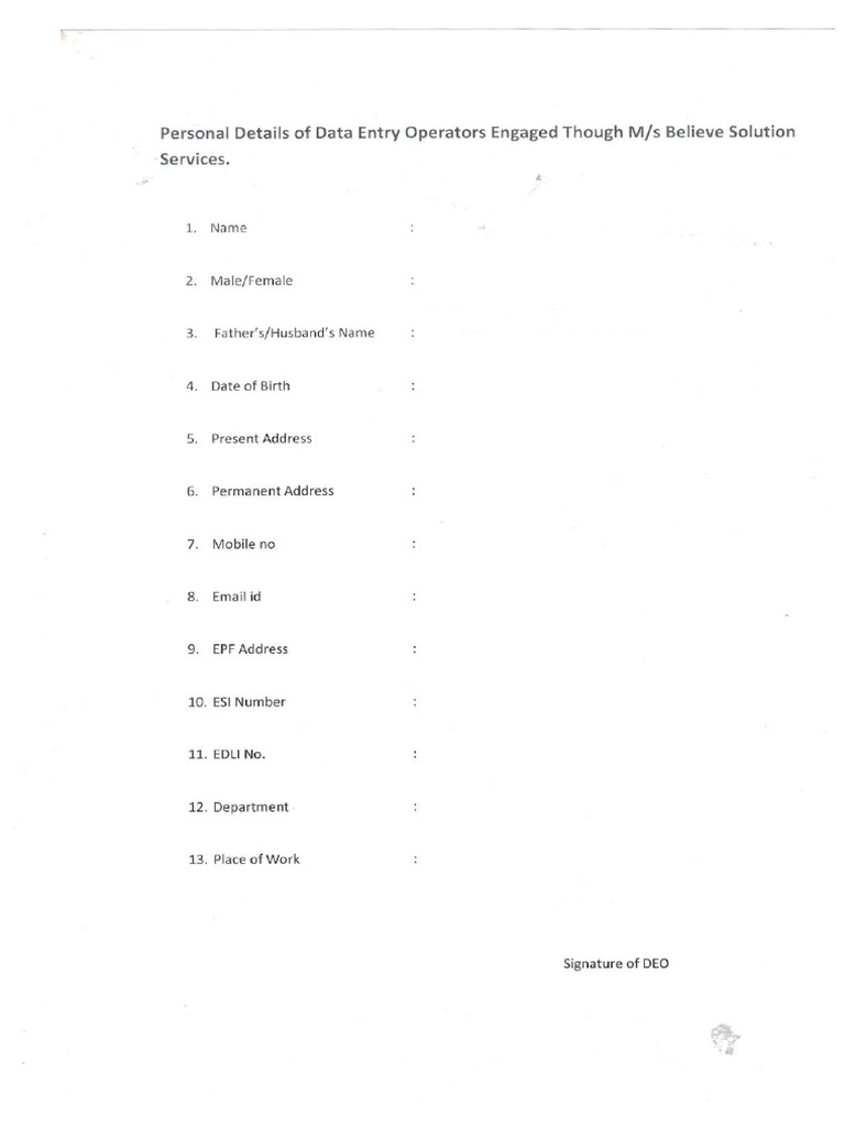 Joining Form | PDF
