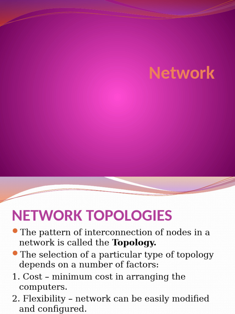 Network | PDF | Computer Network | Network Topology