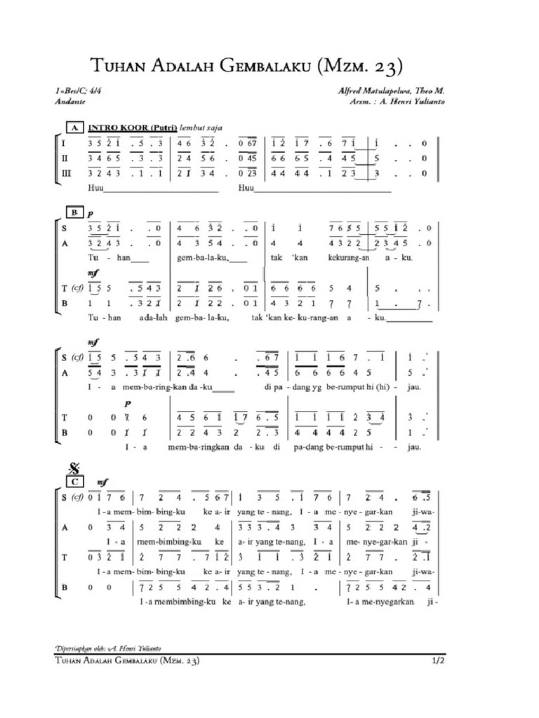 Partitur Maz 23 | PDF