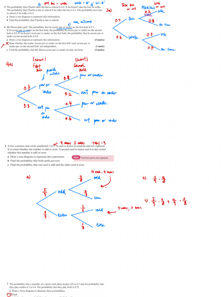 Probability 3 Notes and HW | PDF | Probability | Probability Theory