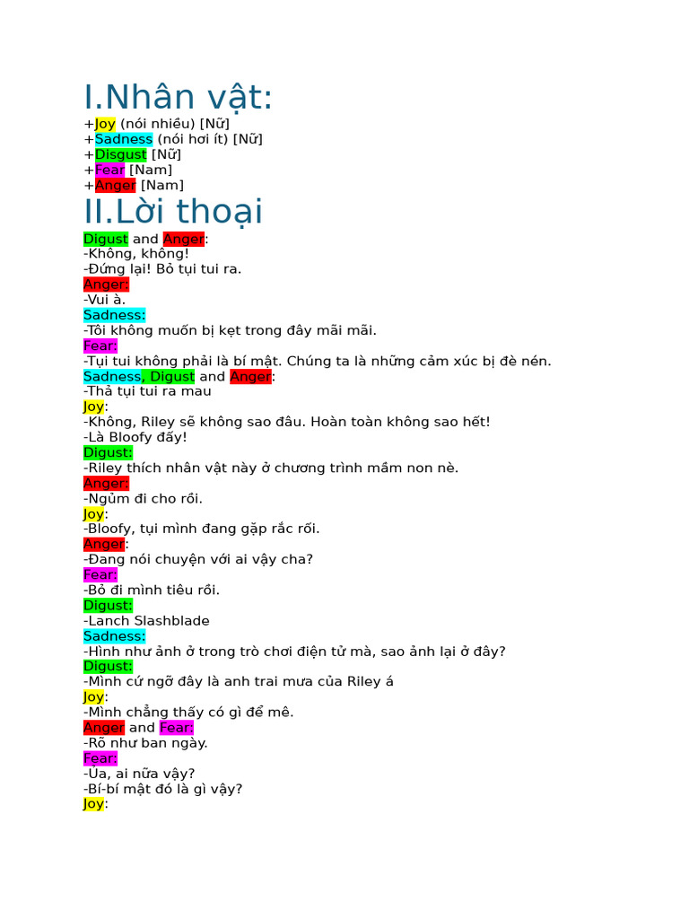 Lời Thoại Của IO2 | PDF