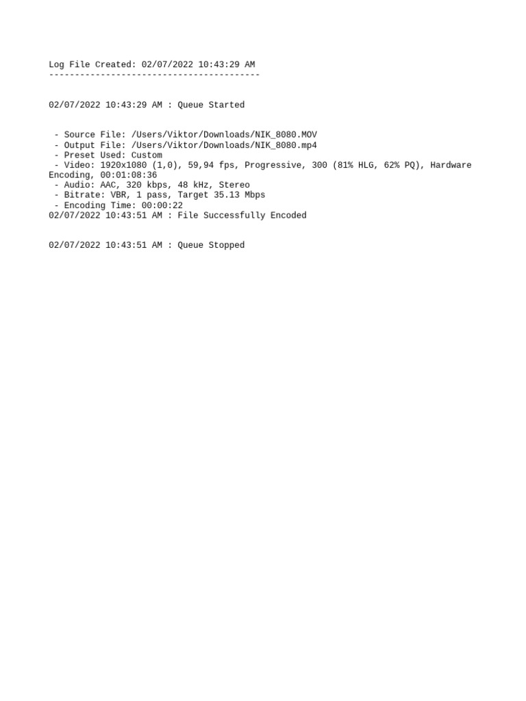 A Me Encoding Log | PDF