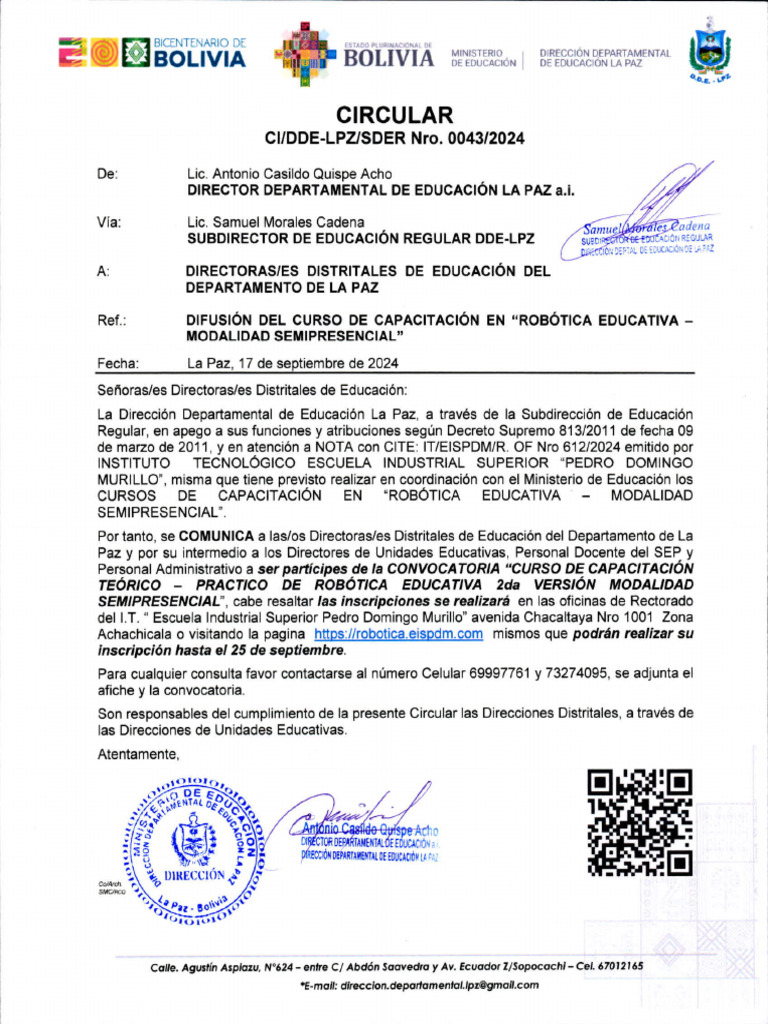 Circular Sder N°43 | PDF