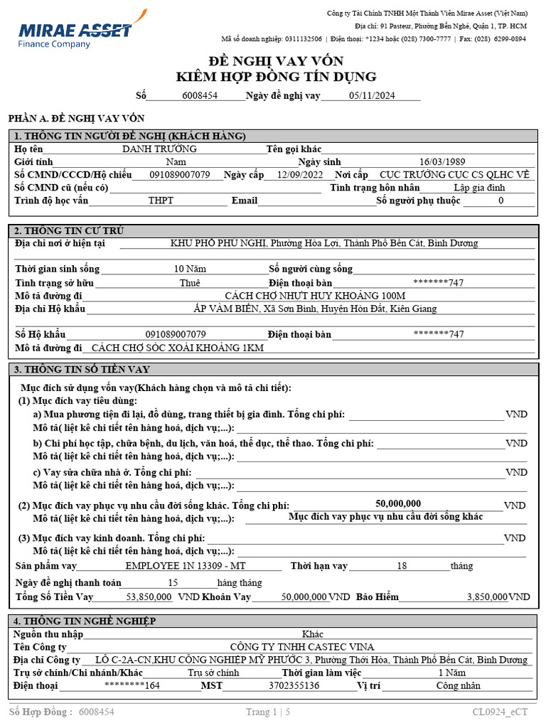 Danh Truong HDTD | PDF