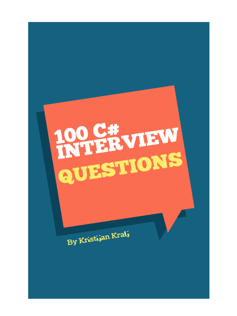 C# Interview Questions Guide | PDF | C Sharp (Programming Language ...