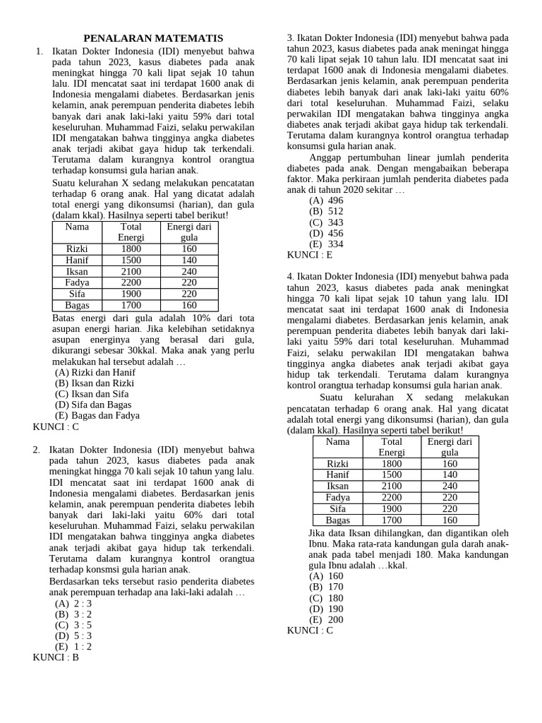 Penalaran Matematika | PDF
