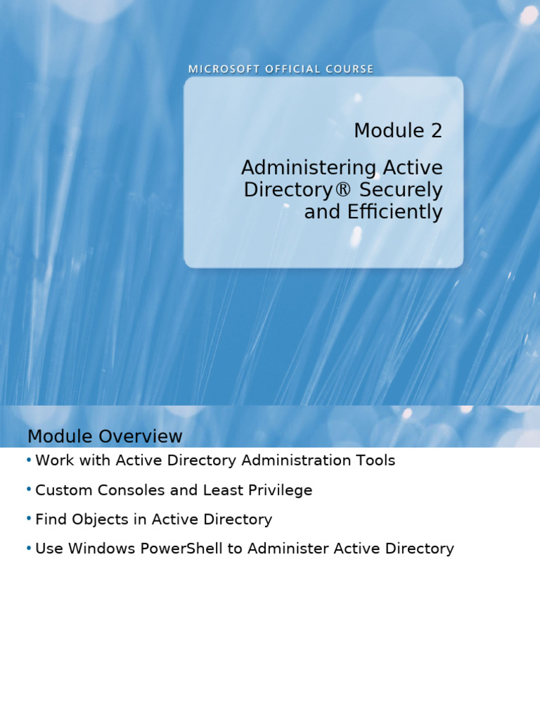 Administering Active Directory® Securely and Efficiently | PDF | Active ...