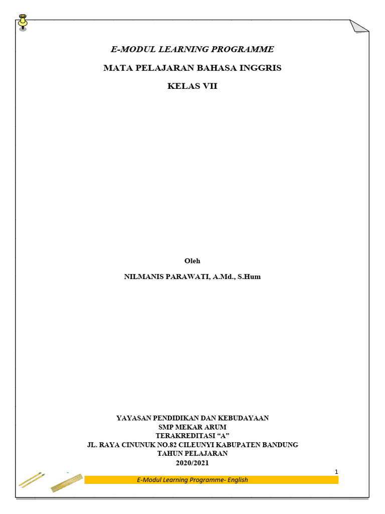 MODUL IV English NEW | PDF