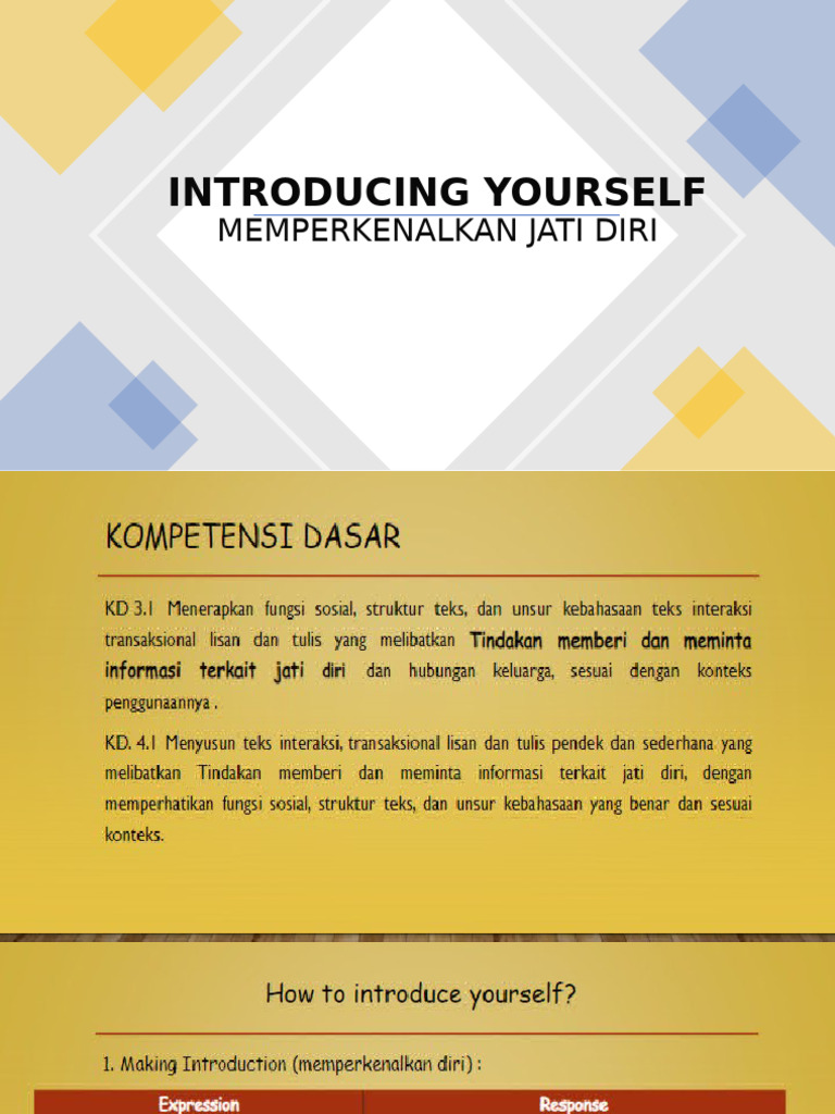 Introducing Yourself | PDF