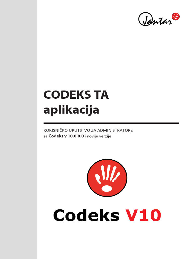 Codeks TA V10 Za Administratore | PDF