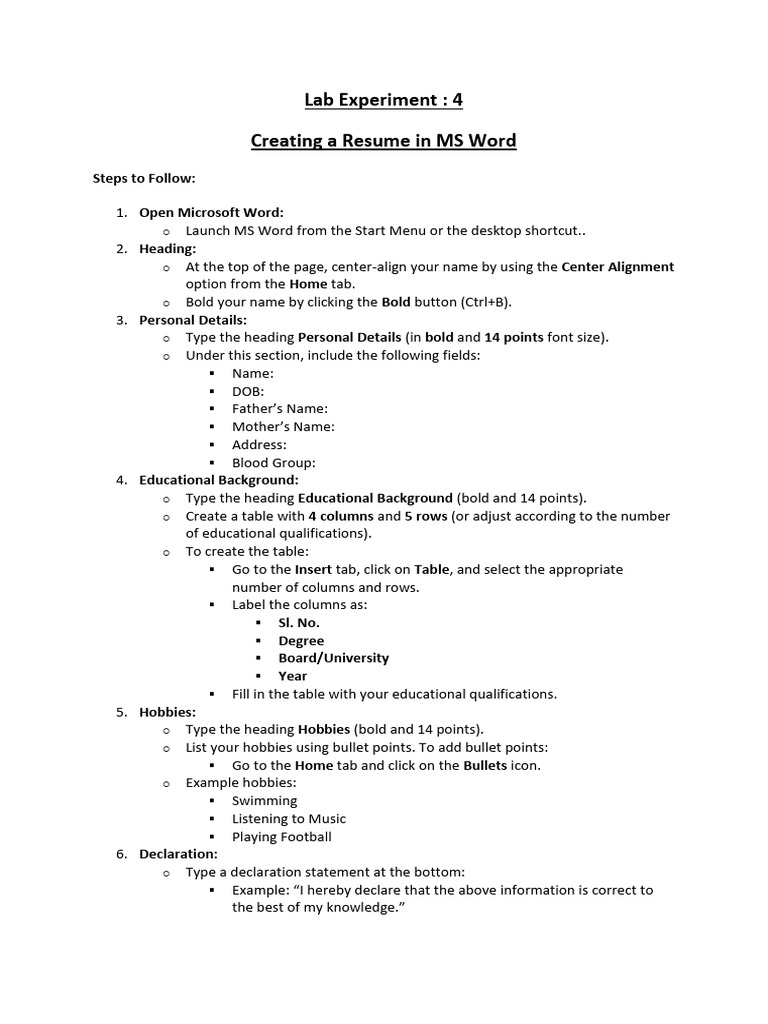 Lab Experiment-4 | PDF | Microsoft Word | Software Lab Experiment-4 | PDF | Microsoft Word | Software