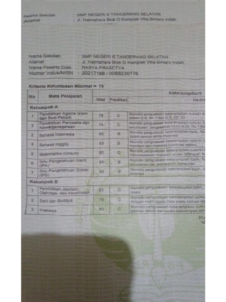 RASYA PRASETYA x-4 | PDF