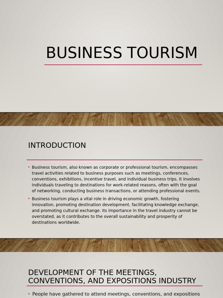 Business Tourism | PDF | Tourism | Transport