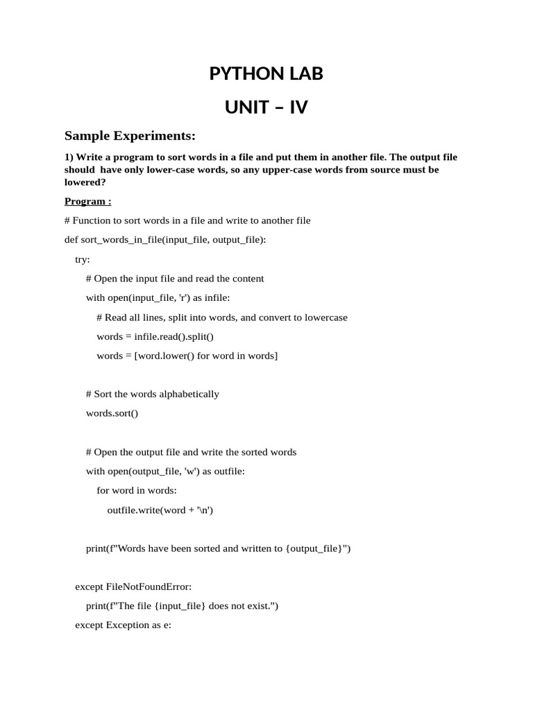 R23 2-1 PYTHON LAB 4^J5 | PDF | Functional Programming | Area R23 2-1 PYTHON LAB 4^J5 | PDF | Functional Programming | Area