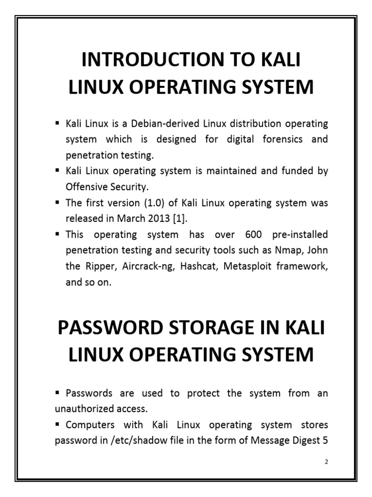 Password Cracking of Linux Operating System - Part2 | PDF | Password | Computer Security