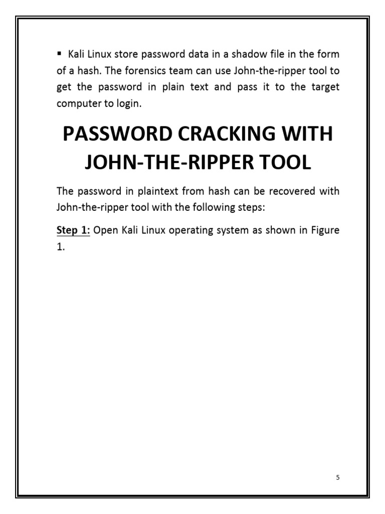 Password Cracking of Linux Operating System - Part3 | PDF | Computers