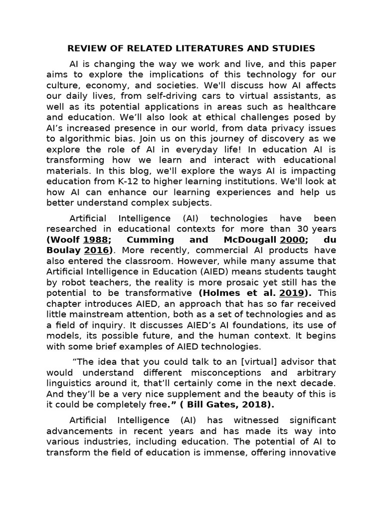 Review of Related Literatures and Studies | PDF | Artificial ...