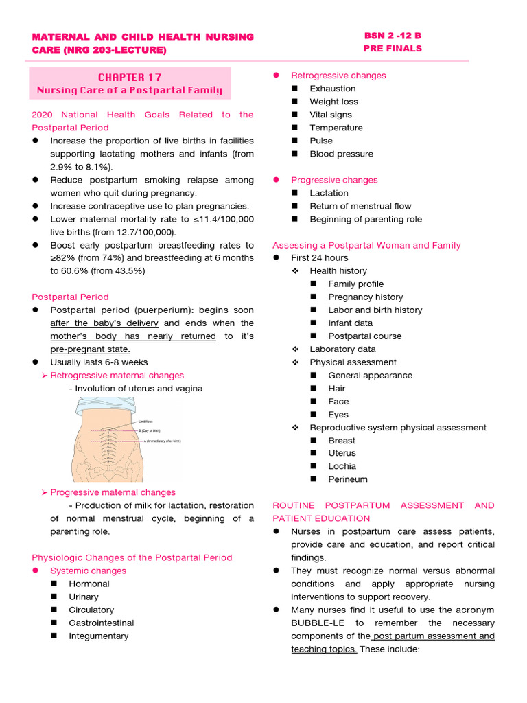 Postpartal Nursing Care Guidelines | PDF | Postpartum Period | Childbirth