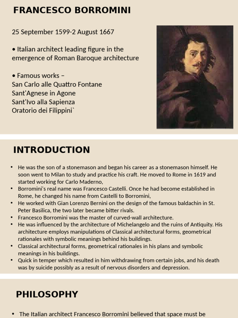 Francesco Borromini: Baroque Innovator | PDF