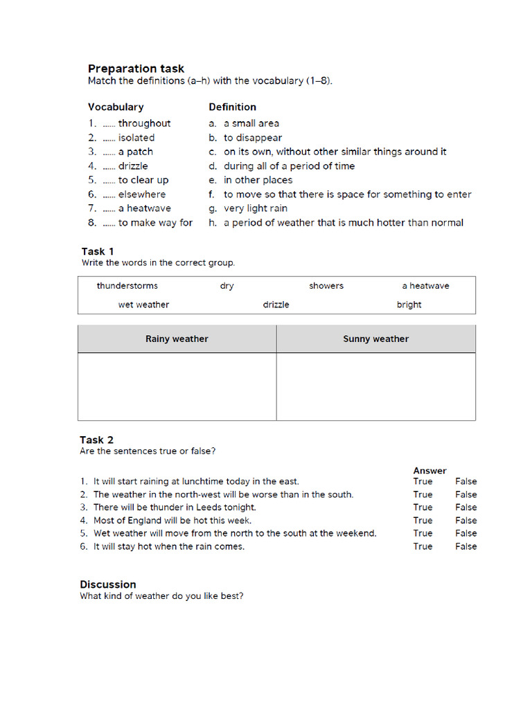 LearnEnglish Listening B1 A Weather Forecast | PDF