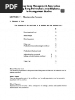 Manufacturing Accounts - Notes | PDF