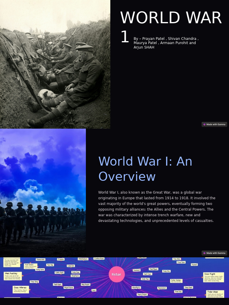 World War I An Overview Copy 2 | PDF | World War I | Allies Of World War I