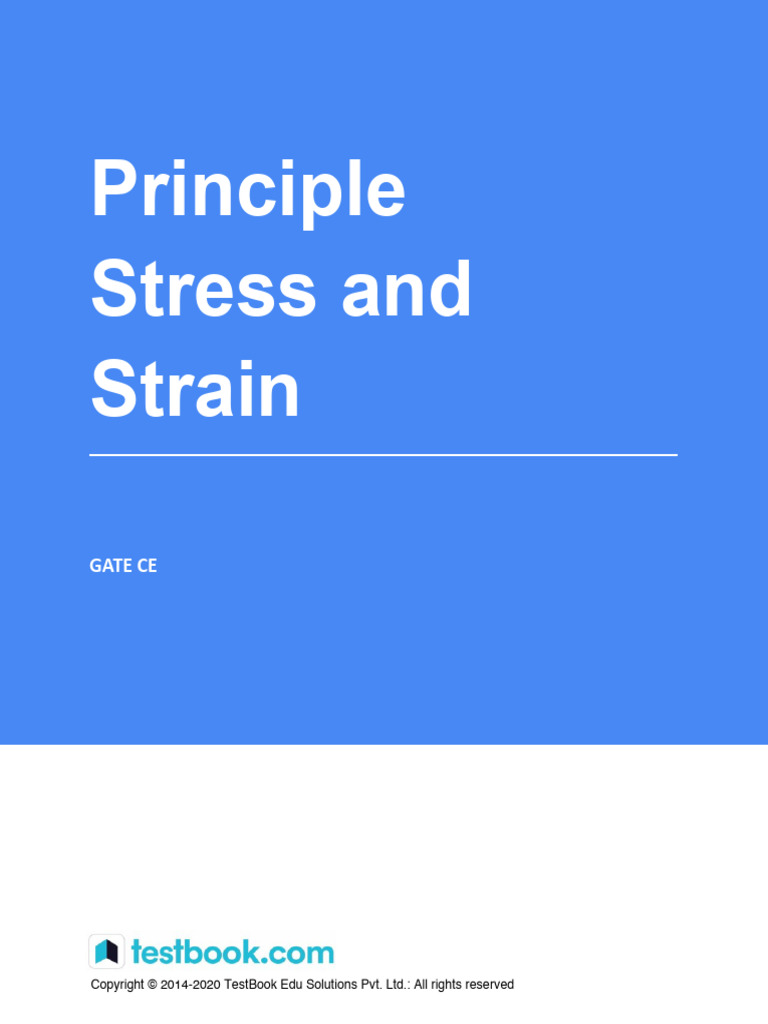 Principle Stress and Strain - Study Notes | PDF | Stress (Mechanics ...