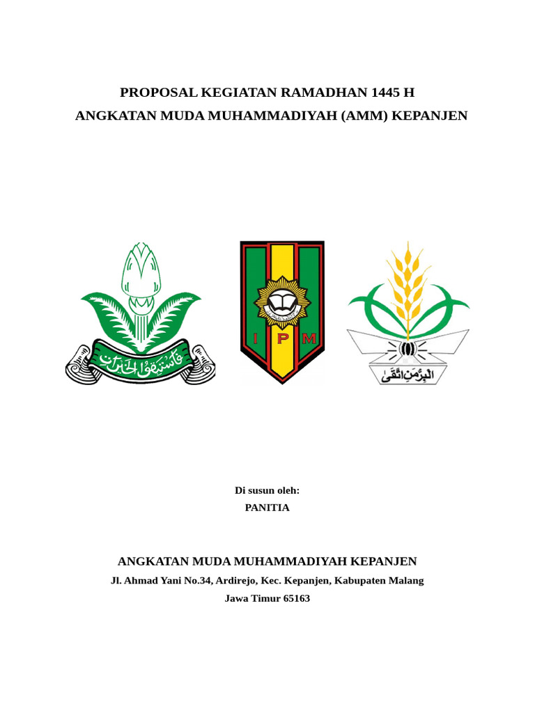 Contoh Proposal Kegiatan AMM Ramadhan 1445 H | PDF | Kesehatan Holistik