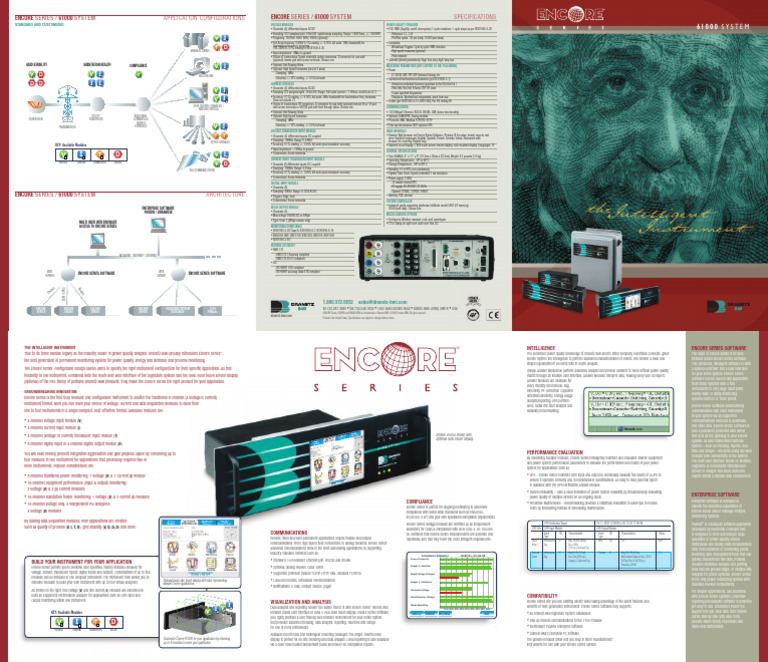 01 - Encore Brochure 3Q | PDF | Analog To Digital Converter | Input/Output