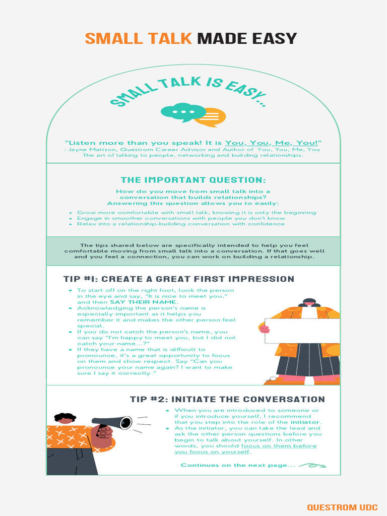 Mastering Small Talk for Networking | PDF | Human Communication ...
