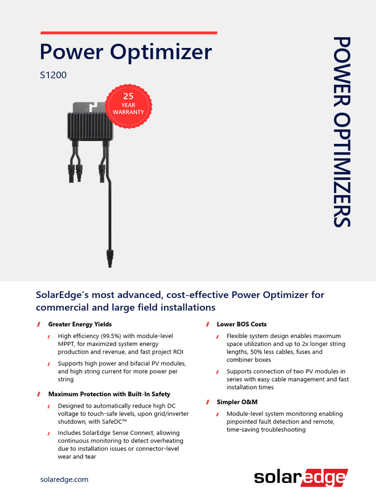 S1200 | PDF | Solar Panel | Photovoltaics
