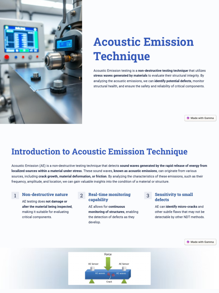 Acoustic Emission Technique | PDF | Applied And Interdisciplinary ...