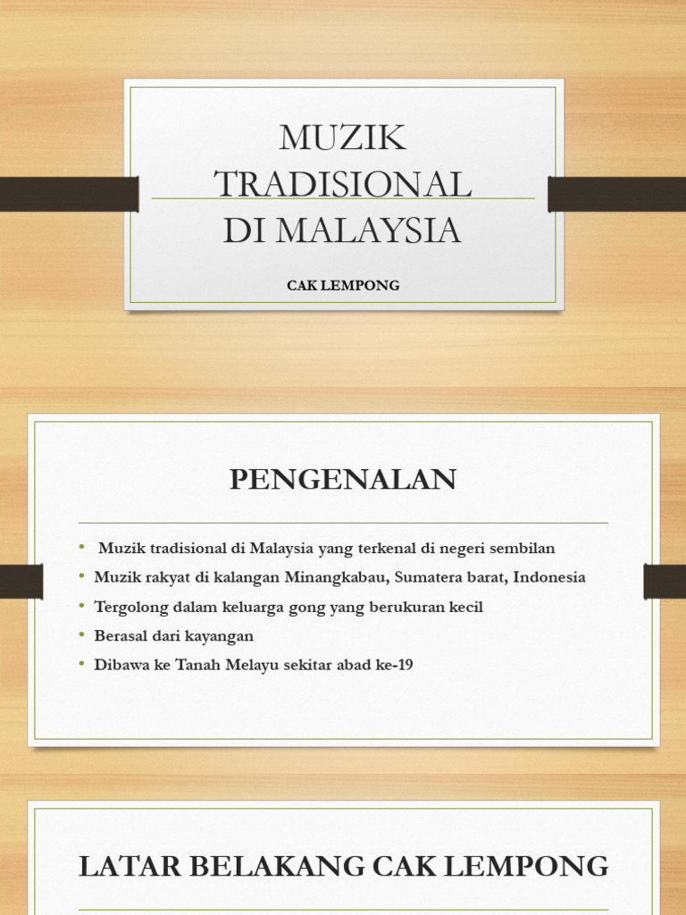 MUZIK TRADISIONAL DI MALAYSIA - PDF Dina | PDF