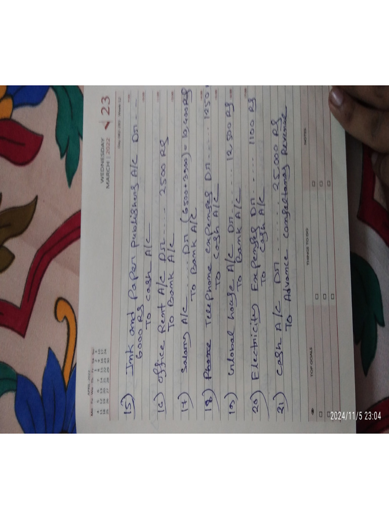 Tally Hand Written Notes | PDF