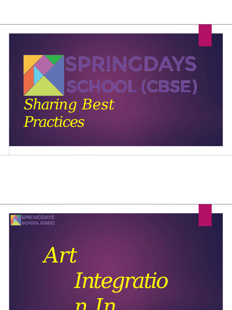 Art Integration Best Practices in Education | PDF | The Arts