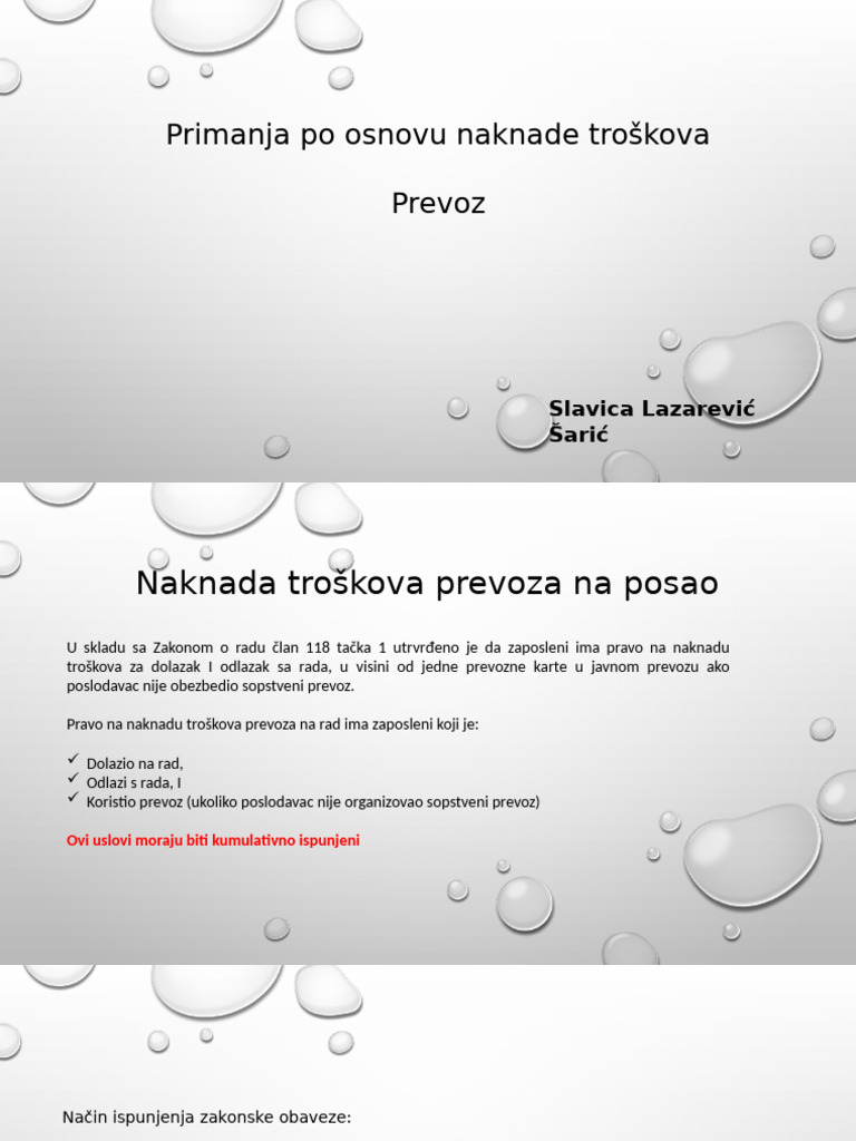 Obuka Prevoz | PDF