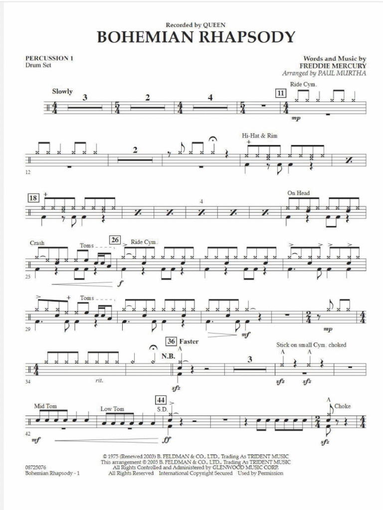 Percussion 1 | PDF