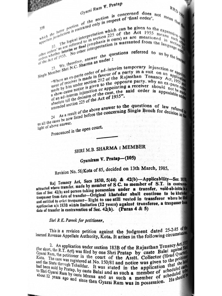 RRD 1985 PG 358 | PDF