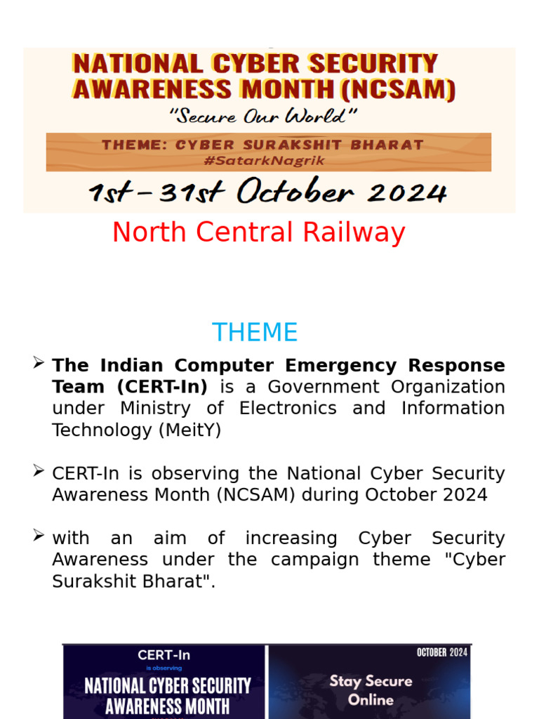 Cyber Surakshit Bharat Awareness Initiatives | PDF | Computers