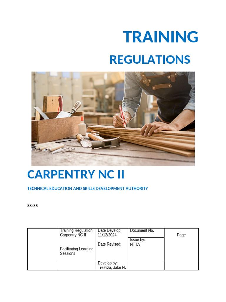 TR Carpentry NC Ii Bwisit! | PDF | Computers | Technology & Engineering