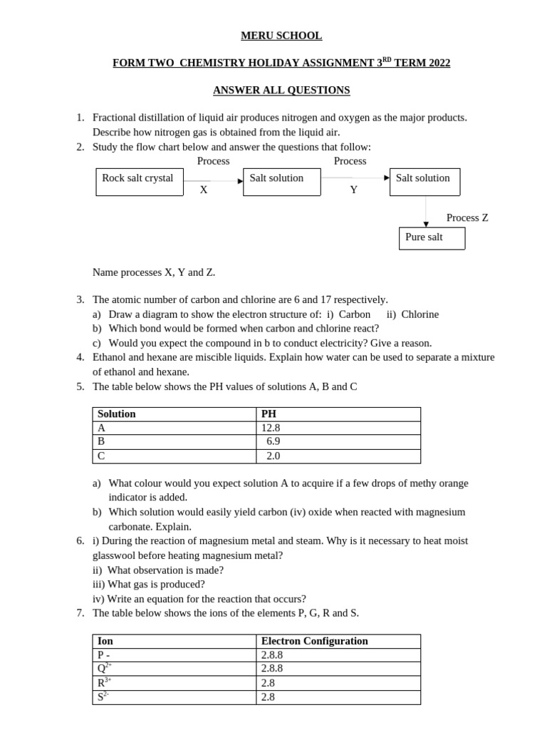 Chem F3 | PDF | Oxide | Chemical Reactions