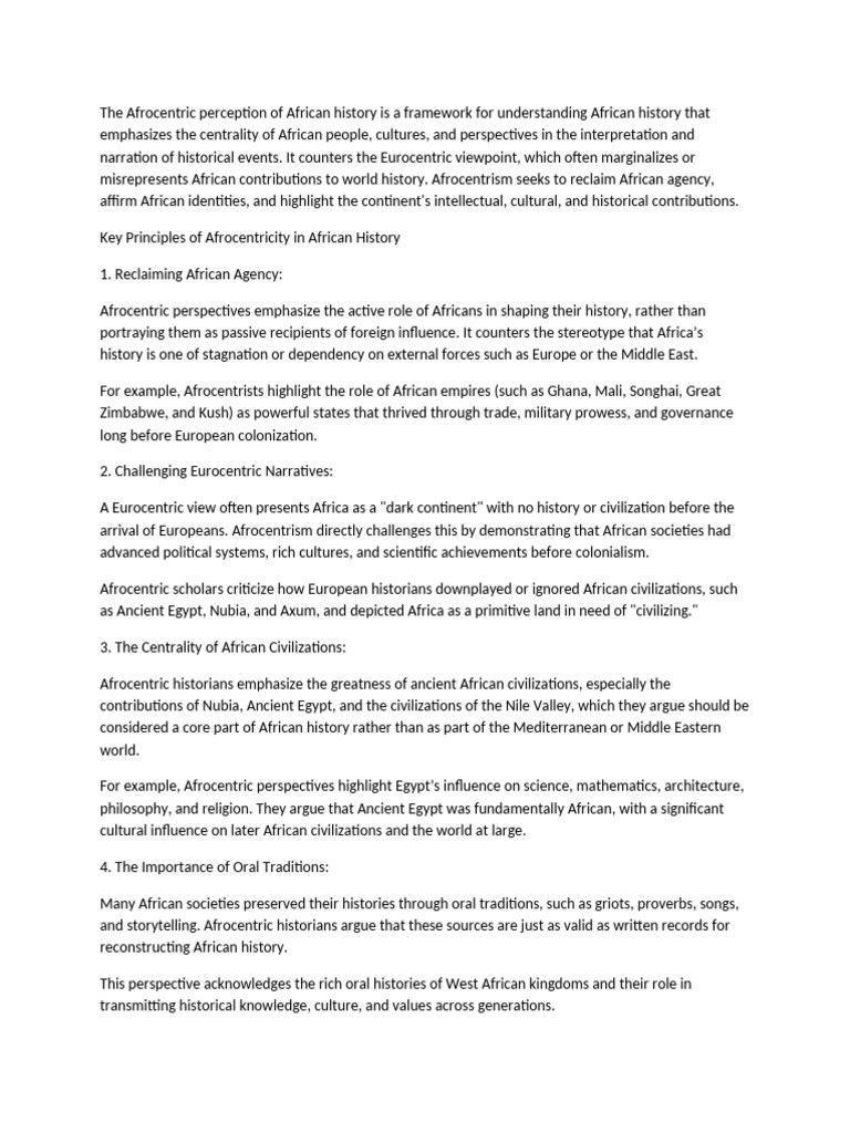 The Afrocentric-WPS Office | PDF | Afrocentrism | Pan Africanism