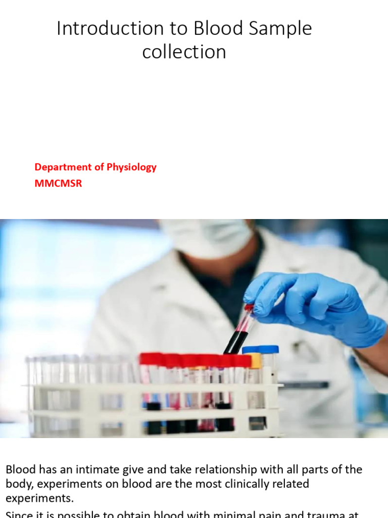 Collection of Blood Sample Completed | PDF | Coagulation | Vein