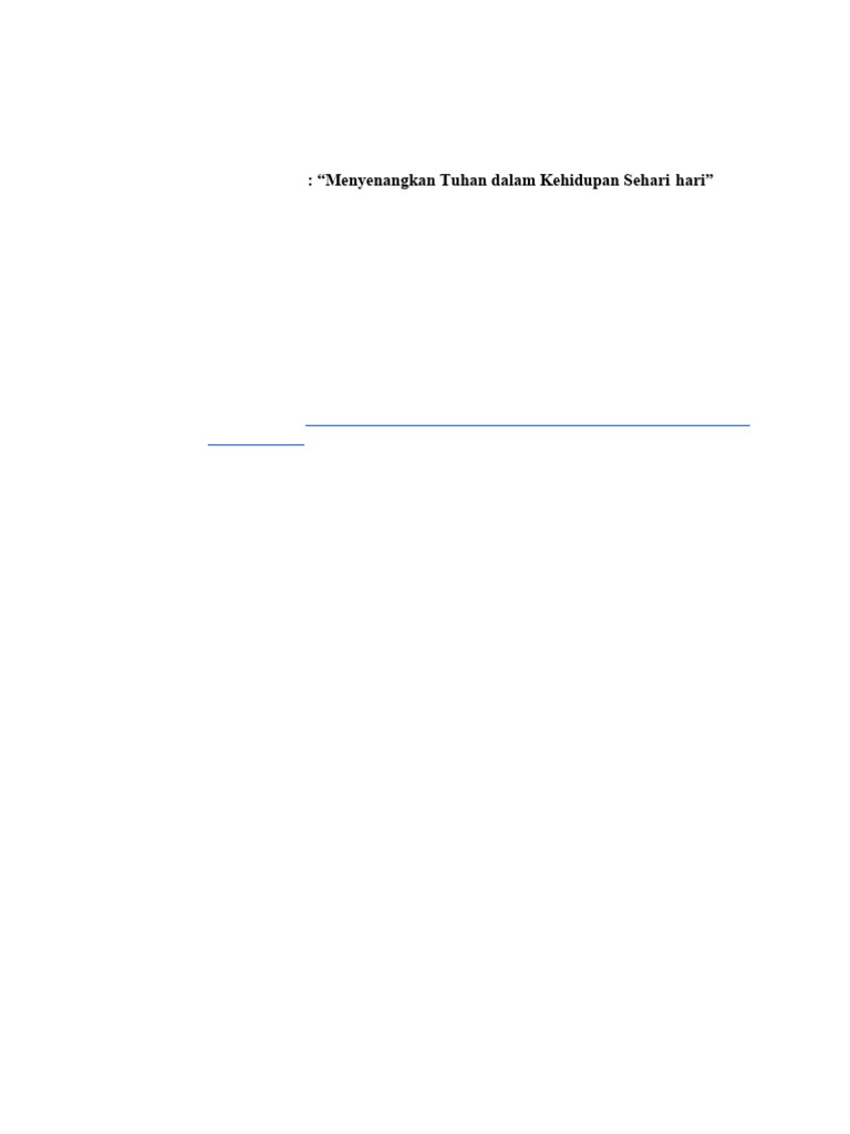 Menyenangkan Tuhan Dalam Kehidupan Sehari-Hari - KTB | PDF | Pengembangan Diri