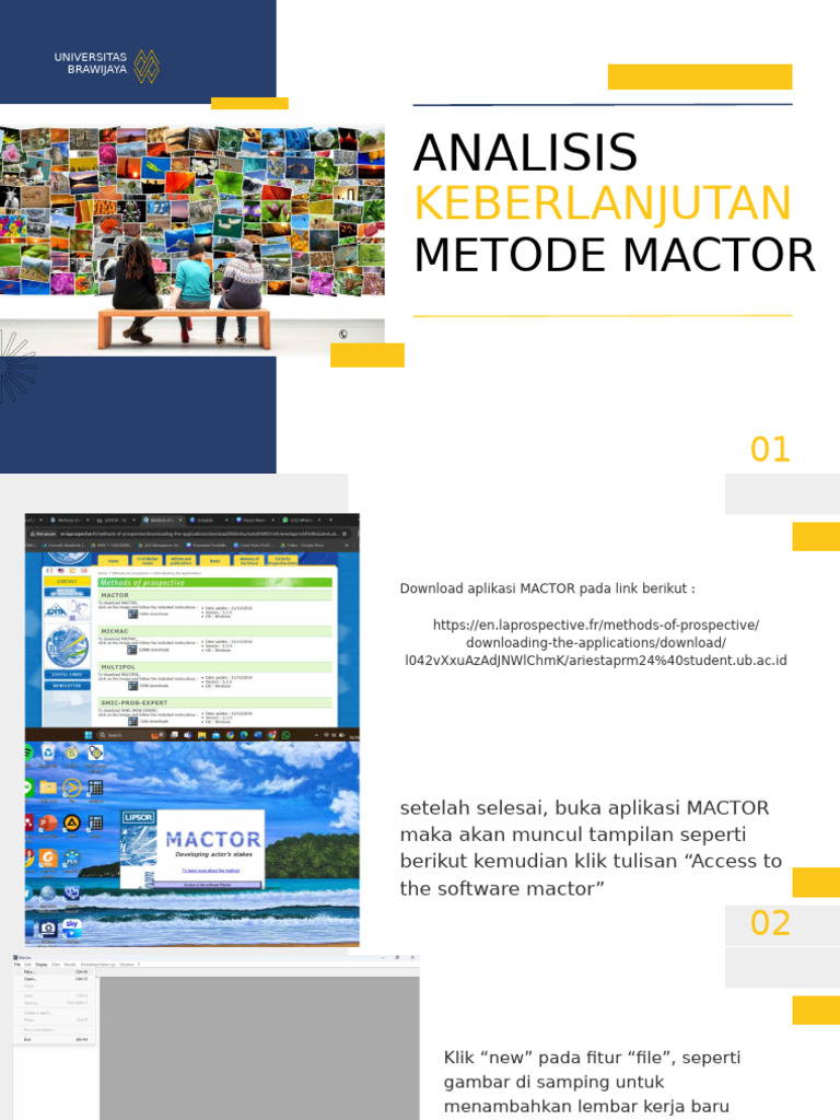 Analisis Berkelanjutan Menggunakan Aplikasi MACTOR | PDF
