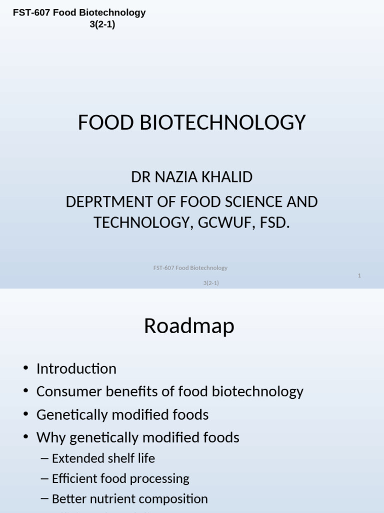 Food-Biotechnology | PDF | Genetically Modified Food | Biotechnology