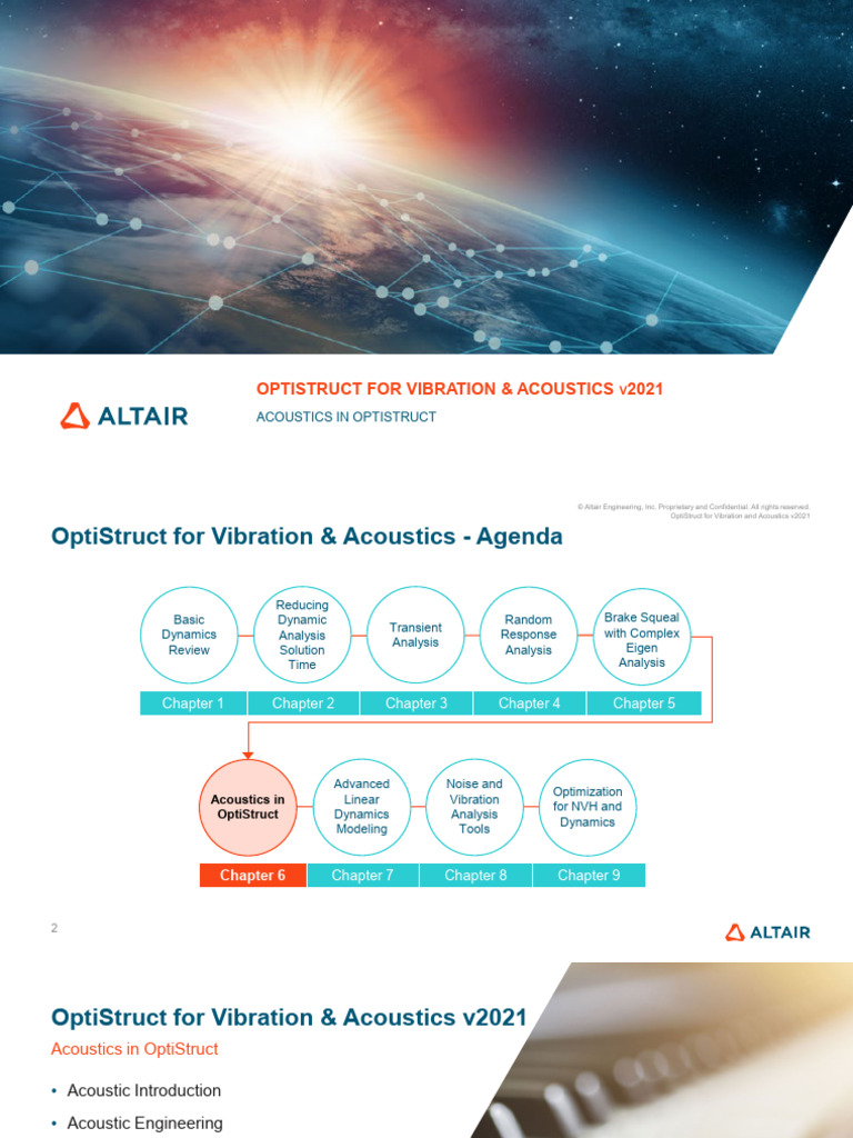 CH06 Acoustics in OptiStruct OS Vibration and Acoustics v2021 MAR2021 | PDF | Acoustics | Sound