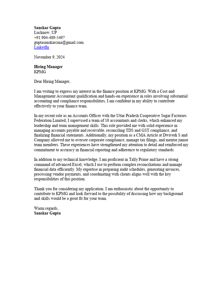 Cover For KPMG 3 | PDF